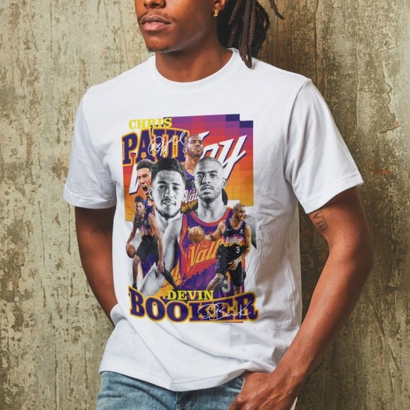 Gildan | Shirts | Devin Booker And Chris Paul Shirt Phoenix Suns ...